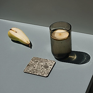 Tooled Faux Leather Western Cowboy, Floral Embossed Vinyl, Craft DIY and Upholstery Textured PU Pleather Fabric - One Foot 12"x54" (Black)