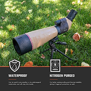 Athlon Optics Talos 20-60x80 Spotter Scope, Black