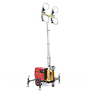 3/4.5m Height 4 * 200w Led Light Diesel Power Industrial Lasting Mobile Lighting Tower