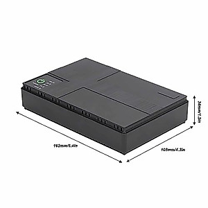 10400mAh POE UPS Battery Backup Power Supply 5V 9V 12V 2A Mini Uninterruptible 85V to 265V (US Plug)