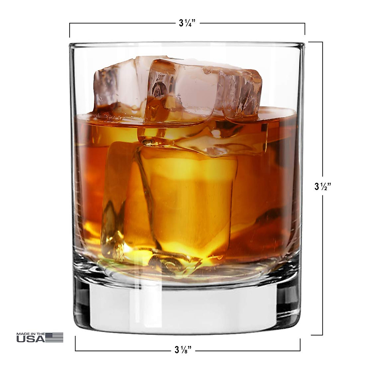 Patriot's Cave 45TH PRESIDENT WHISKEY GLASS | MAKE LIBERALS CRY AGAIN | RESTAURANT HEAVY CHIP RESISTANT 11OZ ROCK GLASSES | MADE IN USA