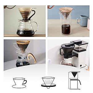 V60 Filter 02, Cone Coffee Filters #2, Size 02 Pour Over Filters Compatible with V60 Dripper and Coffee Maker, 1-4 Cups, 100 Count, Natural Unbleached