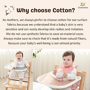 Gembebe Waterproof & Compatible Stokke Tripp Trapp Cushion Set - Easy to Clean Stokke Tripp Trapp Newborn Set - 100% Cotton Stokke Tripp Trapp High Chair Cushion Set (Little Birdie / 49.5 Counts)