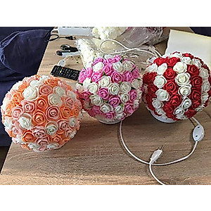 D-Seven Artificial Flowers 100PCS 3CM Mini Fake Roses for DIY Wedding Bouquets Centerpieces Party Baby Shower Scrapbooking Gift Box DIY Crafts Wreath (White)