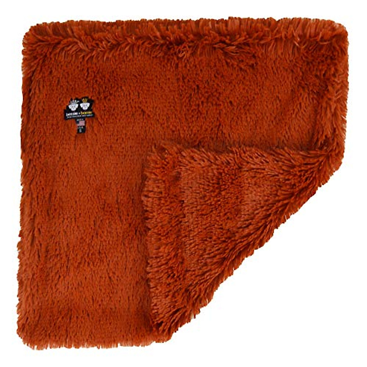 Bessie and Barnie Rustic Brick Luxury Shag Ultra Plush Faux Fur Pet, Dog, Cat, Puppy Super Soft Reversible Blanket (Multiple Sizes)