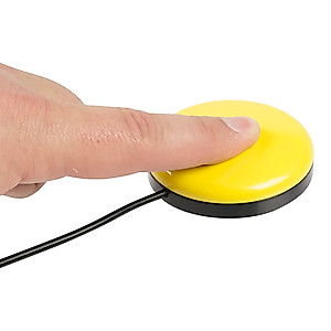 AbleNet Buddy Button Switch Yellow - Assistive Technology Interactive Switch for Communication and Accessible Play - Product# 57500