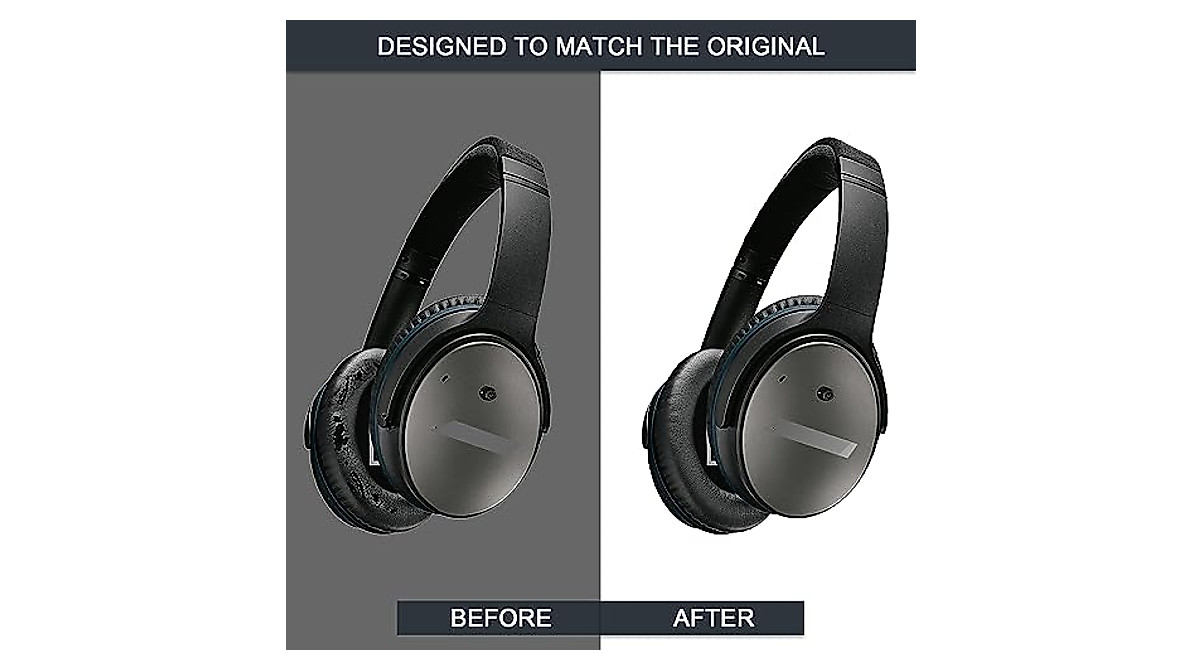 Replacement Ear Pads for Bose QC45 & QCSE Headphones | Soft & Easy Fit