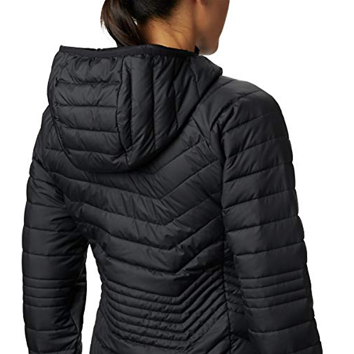 Columbia Women’s Powder Lite Mid Jacket, Winter, Water Repellent Black, X-Large
