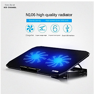 Laptop Cooling Pad Gaming Laptop Cooling Pad Slim USB Powered Laptop Cooler with 2 Fan and Stand for 14-15.6 Inch Laptops (Pink)