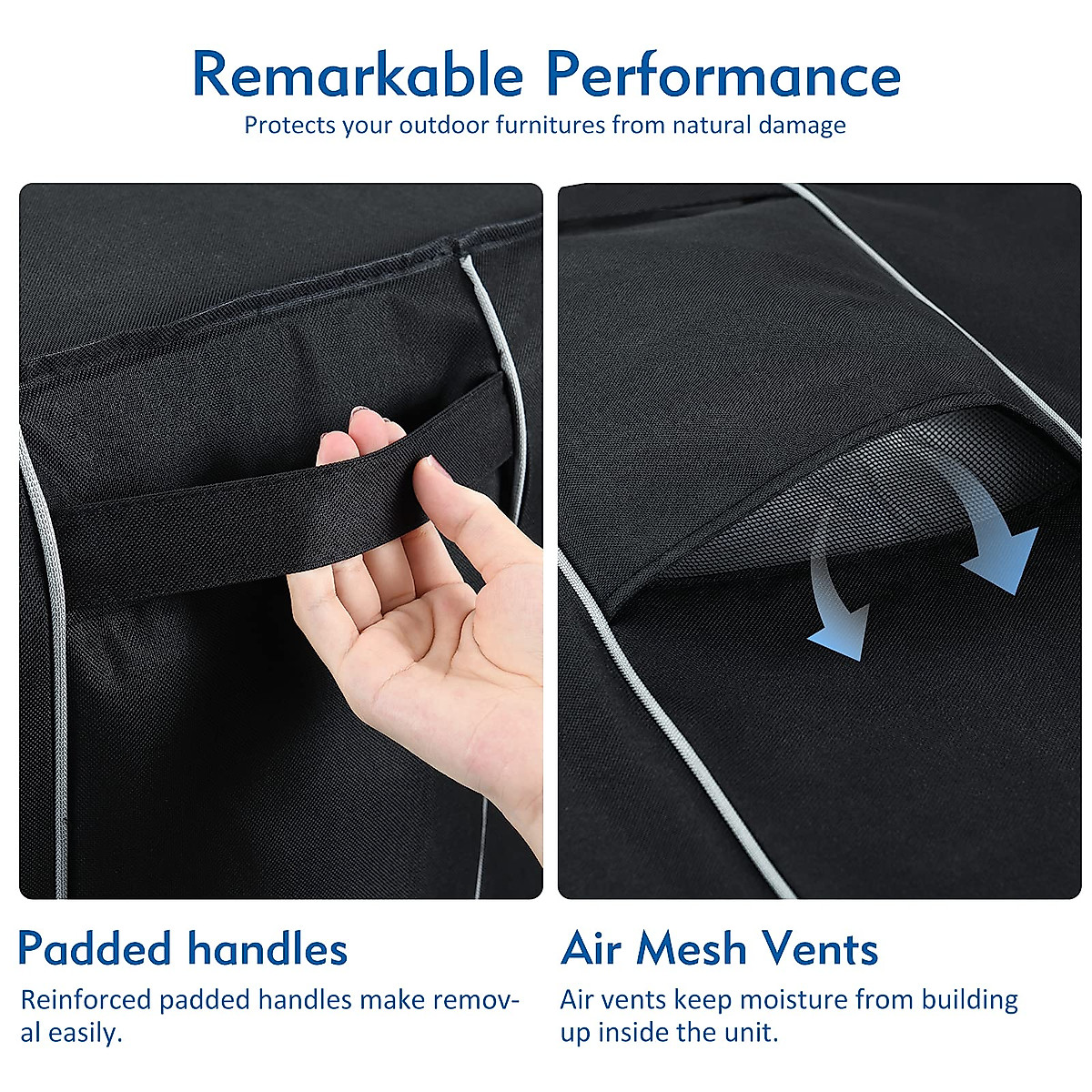 FORSPARK Air Conditional Cover for Outside Units AC Cover for Outdoor Central Durable Waterproof-Fits up to 28 × 28 × 30 inches