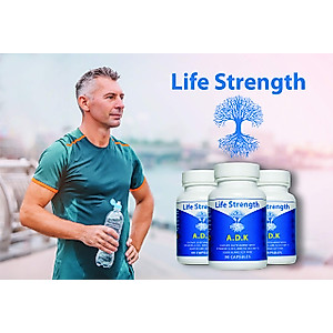 Life Strength ADK Supplement (90 CT) - Physician Formulated Vitamins A1, D3 & K2 (as MK7) for Bone Health - Immune System Support - Gluten Free, Soy Free, Non-GMO - Pack of 2