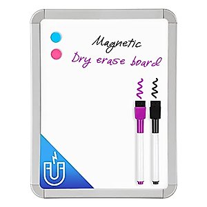 VUSIGN Small Dry Erase Whiteboard, 8.5 x 11 Inches White Board for Kids, Students, Fridge, Locker, Mini Dry Erase Board