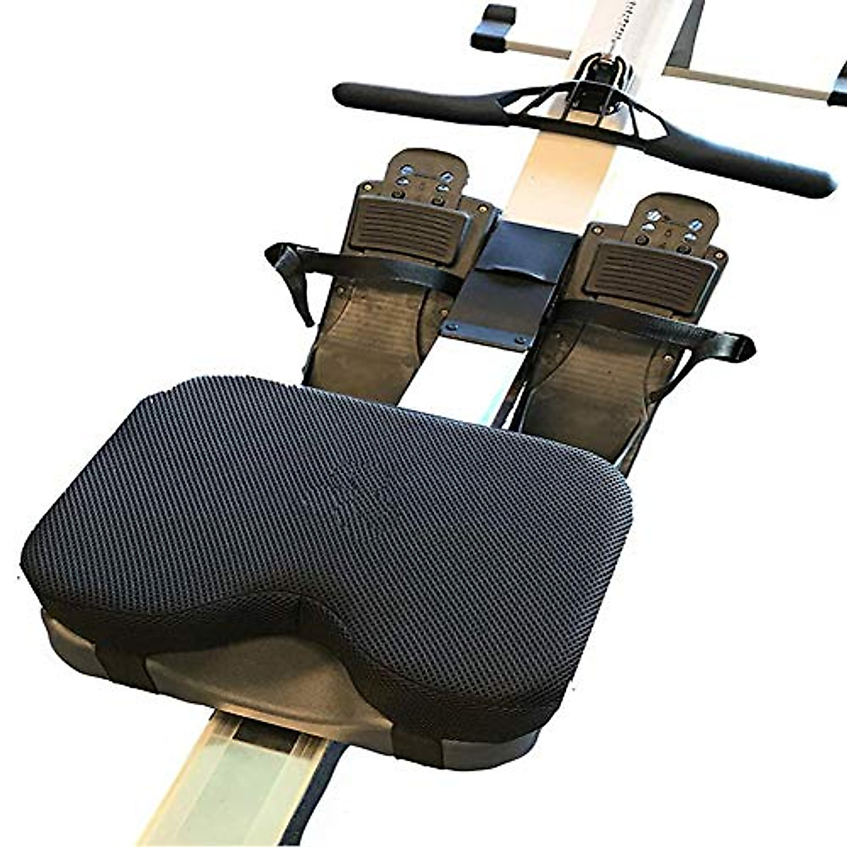 Rowing Machine Seat Cushion, Rower Seat Cushion with Custom Memory Foam, Washable Cover and Straps - Rowing Machine Cushion Alternative - Rower Accessories