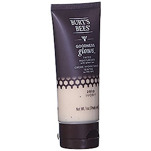 Burt’s Bees Goodness Glow Tinted Moisturizer, Rich in Antioxidants, Ivory, 1.0 Ounce