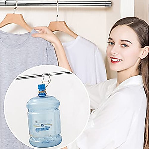 Healeved Retractable Clothes Rack Clothes Reach Poles Stainless Steel Retractable Pole Garment Clothes Stick Drying Fork Clothesline Prop for Indoor Outdoor 56cm-100cm Curtain Rod Hangers