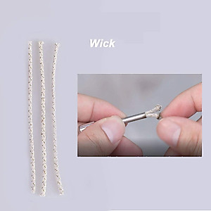 YUSUD Permanent Match Accessories, Never Ending Matchstick Parts, Forever Matches Strike Anywhere Replaceable Kit Included Scrapers, Flint Fire Starter Rods, Wicks and Sealed Waterproof Rubber Rings