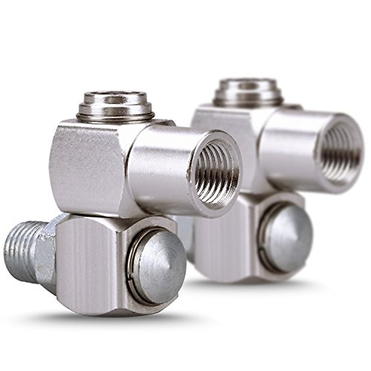 WYNNsky 1/4" NPT 360 Degree Swivel Air Hose Connector, 1/4 Inch Industrial Swivel Air Fittings