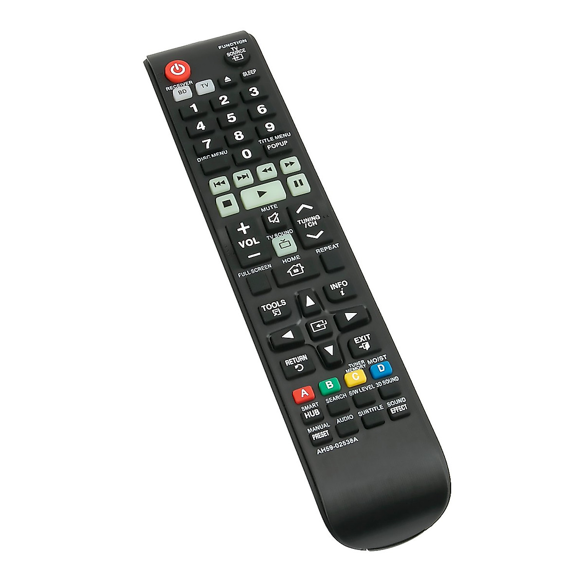 AH59-02538A Replace Remote Control fit for Samsung HT-F5500 HT-F5500K HT-F5500W HT-F5502K HT-F5530 HT-F5530HK HT-F5530K HT-F5550 HT-F5550HK HT-F6530 Home Theater System Blu-Ray DVD Player