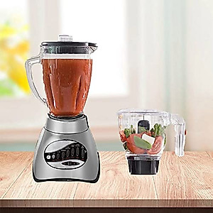 16-Speed Blender with Glass Jar, Black,700w