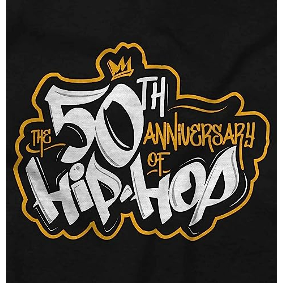 Brisco Brands The 50th Anniversary of Hip Hop Logo Graphic T Shirt Men or Women Black