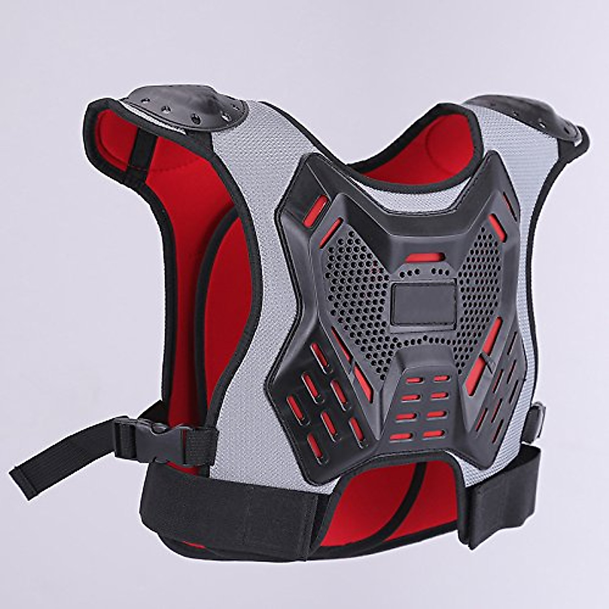 ZZ Lighting Kids Chest Protector Body Armor Vest Protective Gear for Dirt Bike Snowboarding Motocross Skiing, L