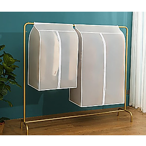 AKWFUNZ Hanging Clothes Bag Transparent and Large Capacity for Keeping Clothes Clean (Small)