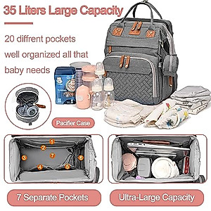 Diaper Bag Backpack, Diaper Bag with Changing Station, Backpack Diaper Bag, Baby Bag for Mom, Diaper Bag for Boys & Girls, Large Diaper Bag with Changing Pad and USB Port, Baby Registry Search