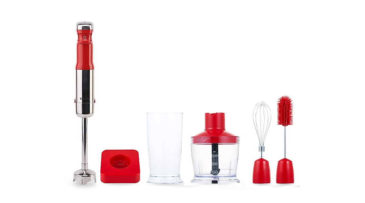 TOKEBI Cordless Hand Blender - Powerful 5-Speed Immersion