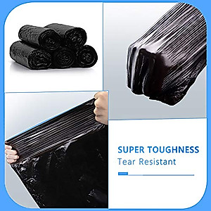 Homelove 6 Gallon Trash Bags,100 Counts, Unscented Thick Garbage Bags Wastebasket Bin Liners Plastic Trash Bags for Home Waste Bin,Bathroom Bedroom Office Kitchen Trash Can Liners(5 Rolls)