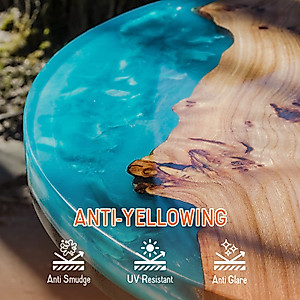 1.06 Gallon Resin Epoxy Kit - Crystal Clear Casting Resin for Countertop, Table Top, Wood, Crafts, Jewelry & Resin Mold - Bubble Free UV Resistant 2 Part Resin Kit (68oz Resin and 68oz Hardener)