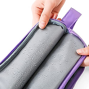 Kids Toiletry Bag for Girls, Travel Toiletry Bag for Little Young Girls Cosmetic Makeup Waterproof Hanging Wash Bag Toddler Traveling Toiletries, Unicorn Purple