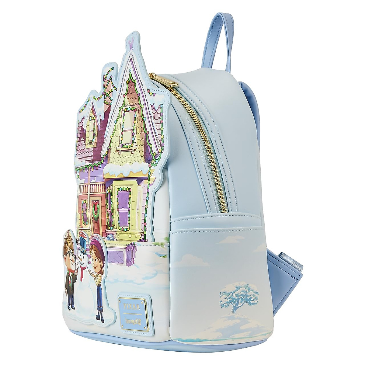 Loungefly Disney Pixar Up House Holiday Light Up Mini Backpack