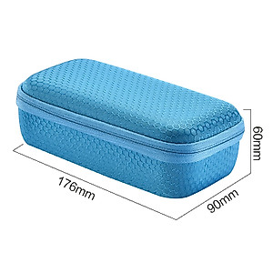 VGPDHJ 3D printer storage box, suitable for 3Doodler Start+ Essentials 3D printer, portable storage case, can store USB data cable and 3D printing pen (Blue)