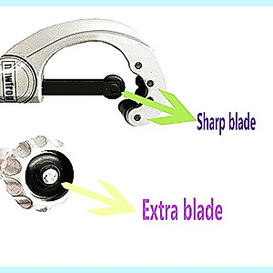 nuwfrog Tubing and Pipe Cutter 1/4 to 2-5/8 Inch with Extra Blade for Pipe Copper Thin Stainless Steel Tube