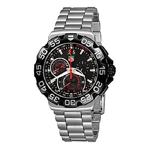TAG Heuer Men's CAH1010.BA0860 Formula 1 Grande Date Chronograph Black Dial Watch