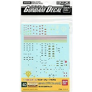 1/100 Gundam Decal MG Zaku ver2.0 by Bandai