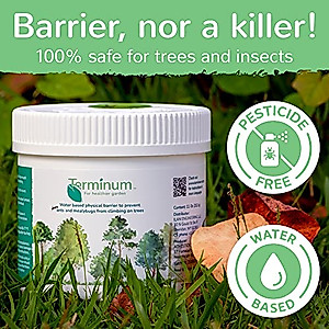 TERMINUM Ant Barrier - Water-Based Barrier, Ready-to-Use Physical Barrier for Ants & Mealybugs - Complete Control Kit for Gardens, Plantations, Farms, & Outdoors - 11oz