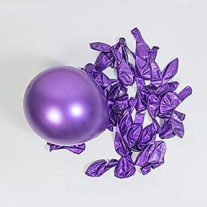 Macaron Purple Balloon Arch Garland Kit-Macaron Purple Balloon Metallic Purple Balloon 133Pcs for Birthday,Gender Reveal,Baby Shower,Wedding,Engagement,Christmas and Bachelor Party Decoration.
