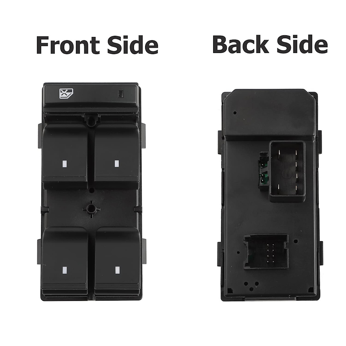 20945129 Drive Side Power Window Switch Replacement for 07-14 Silverado Sierra 1500 2500HD 3500HD, Traverse, HHR, Yukon, Enclave, Replaces OE#, 25789692 25951963 Master Control Window Switch