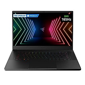 Razer Blade 15 Gaming Laptop: NVIDIA GeForce RTX 3080-11th Gen Intel 8-Core i7 CPU - 15.6” QHD 165Hz - 32GB RAM - 1TB SSD - CNC Aluminum - Chroma RGB - THX Spatial Audio - Thunderbolt 3
