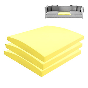 Hlimior 3 Pack 20" x 20" High-Density Foam Cushion Couch Cushion Support for Sagging Seat Curve Furniture Seat Support Under Cushion Sag Repair Replacement Sofa Couch Loveseat Chair ​Sagging Seat
