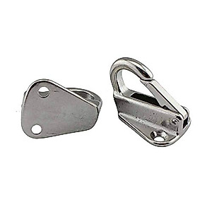 haowei Fender Hook, 2Pcs Fender Hanger Strong 316 Stainless Steel Safety Heavy Hook Marine Spring snap-Type Fender Fender Hanger Suitable for tug Hardware Accessories (Spring Hook)