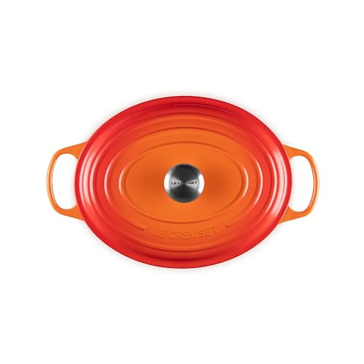 Le Creuset Enameled Cast Iron Signature Oval Dutch Oven, 6.75 qt., Flame