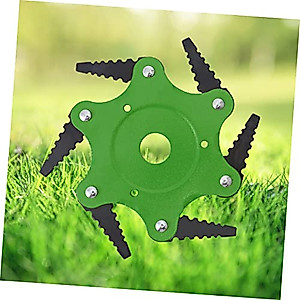 Yardwe Metal 1pc Metal Lawn Mower Lawn Mower Blade Grass Weeder Head Grass Jewelry Tray Colorful