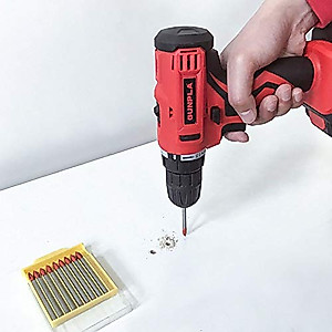 Gunpla 10Pcs Multi-Material Drill Bits Set, Cemented Carbide Masonry Drill Bits for Glass, Plastic, Tile, Concrete, Brick, Wall, Wood and Brick Wall 6mm