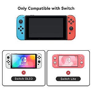 YOCORE Cute Slim Switch Protective Case Cover Dockable Protective Case Compatible with Switch,Anti-Scratch and Shock-Absorption Design Cover Skin-KLM Play Time