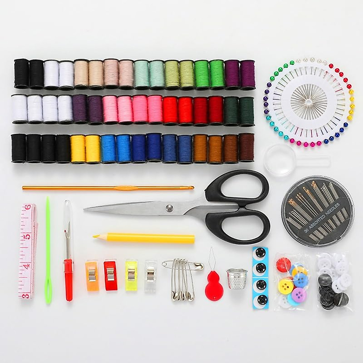 IRDFWH Cotton Thread Sewing Kit Home DIY Portable Sewing Tools Set Home Sewing Box