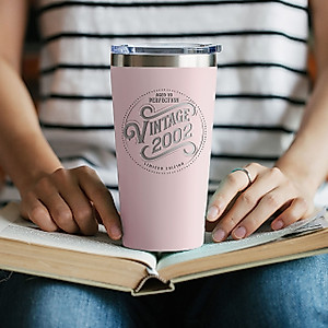 Sodilly Tumbler for 21st Birthday Celebration - Ideal 21st Birthday Gifts for Him - 21st Birthday Ideas - Perfect for Brother or Male Friend - Great 21st Birthday Decorations for Him - 16 oz Black