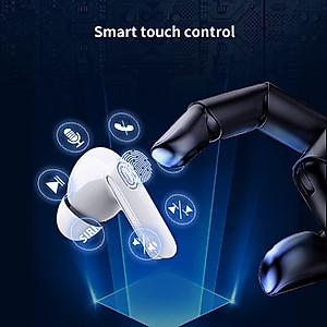 Wireless Earbuds Bluetooth 5.0 Headphones Noise Canceling Ear Buds Earphone with Charging Case 3D Stereo Auto Pairing Built-in Mic 24H Play Time Bluetooth Earplugs for iOS Android