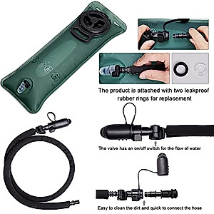 G4Free Tactical Hydration Packs Helmet Water Backpacks with 3L BPA Free Bladder Kids Adults for Hiking, Cycling, Running, Skiing, Walking and Climbing(Black)